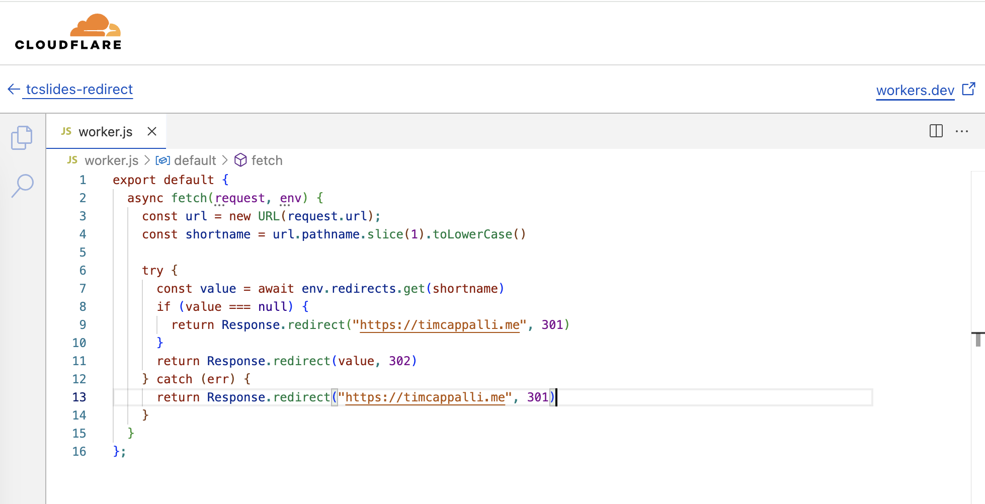 Creating a short link service using Cloudflare Workers KV · Timbits